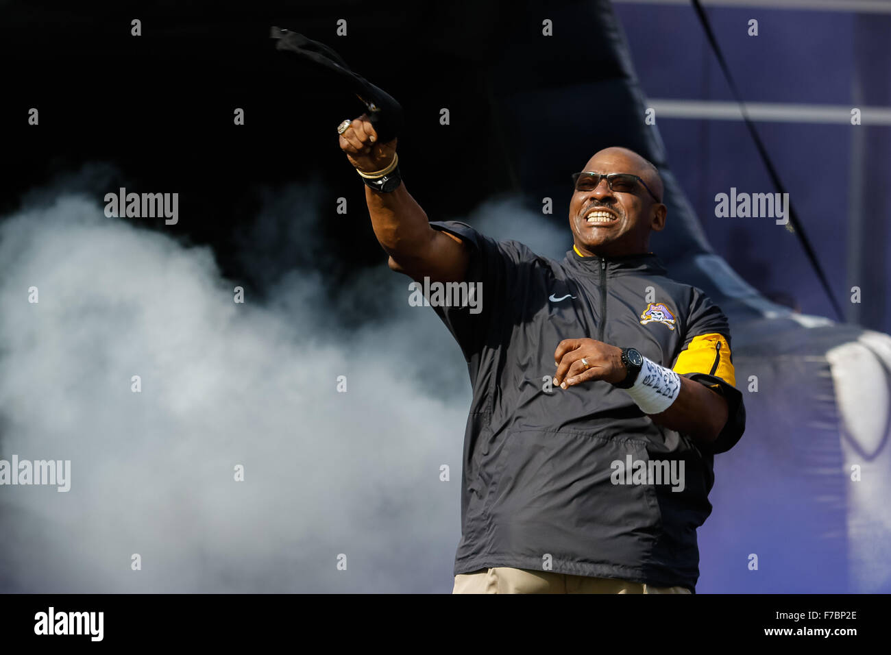 Greenville, NC, USA. 28th Nov, 2015. head coach Ruffin McNeill of the ...