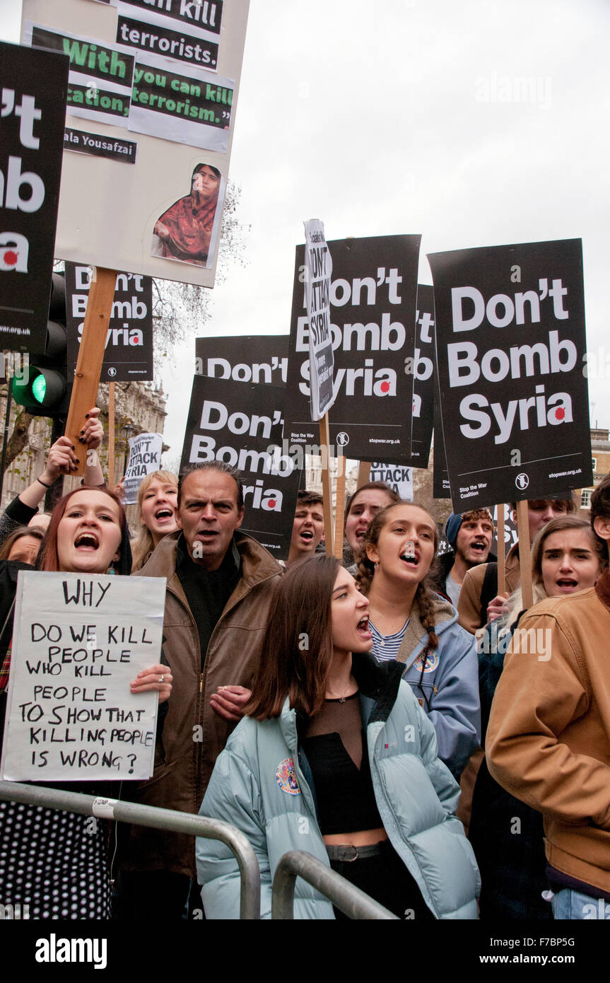 Central london to demonstrate outside downing street hi-res stock ...
