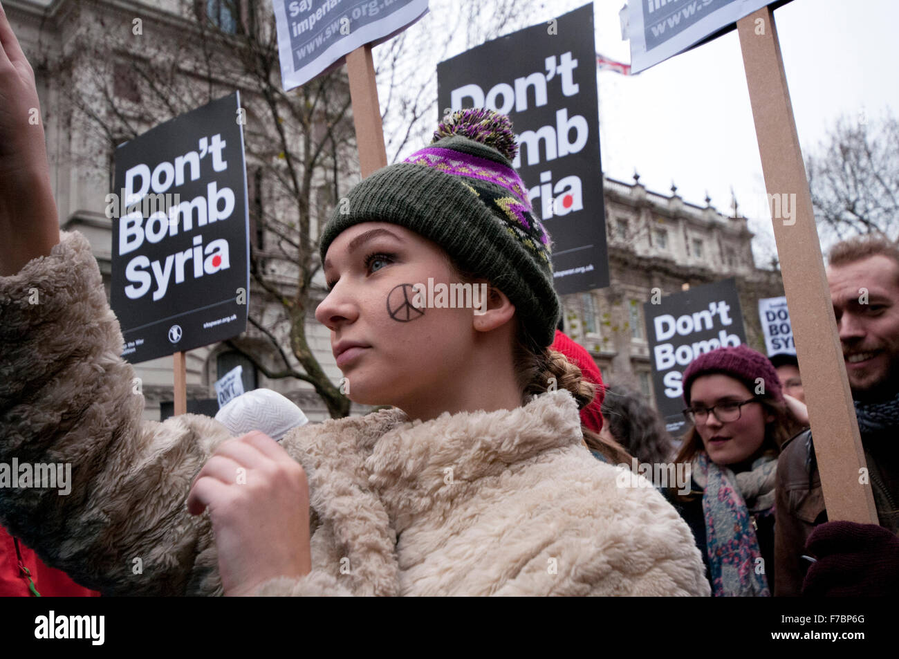 Central london to demonstrate outside downing street hi-res stock ...