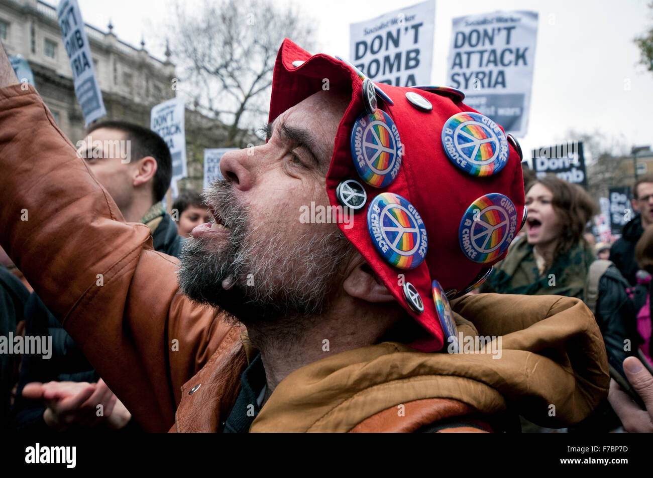 Central london to demonstrate outside downing street hi-res stock ...