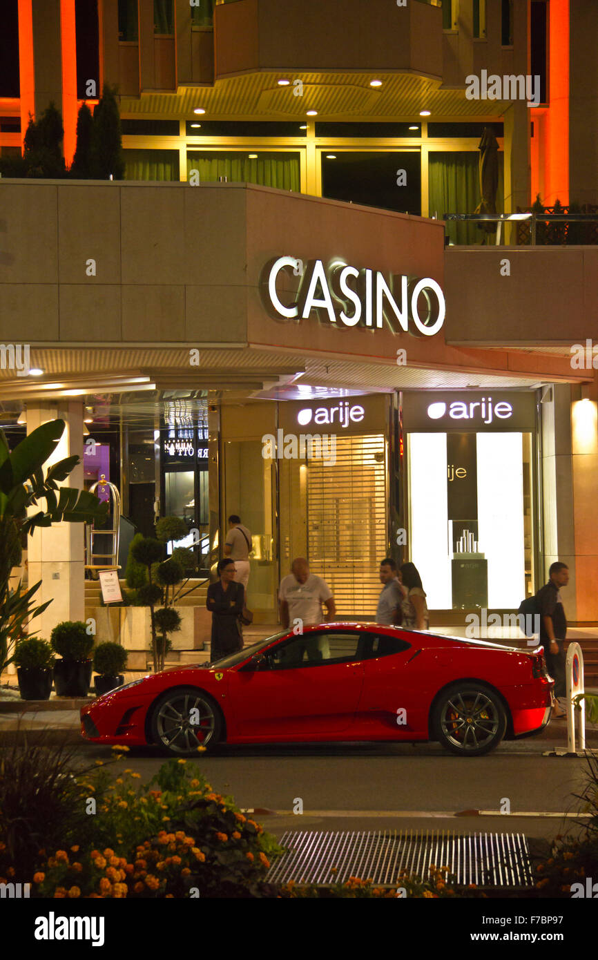 Casino in Cannes at night Stock Photo - Alamy