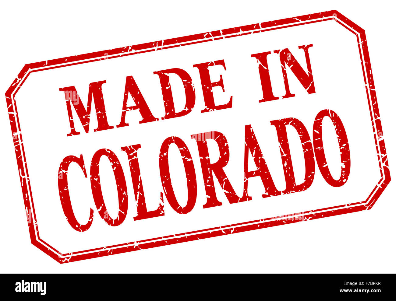 Colorado - made in red vintage isolated label Stock Photo - Alamy