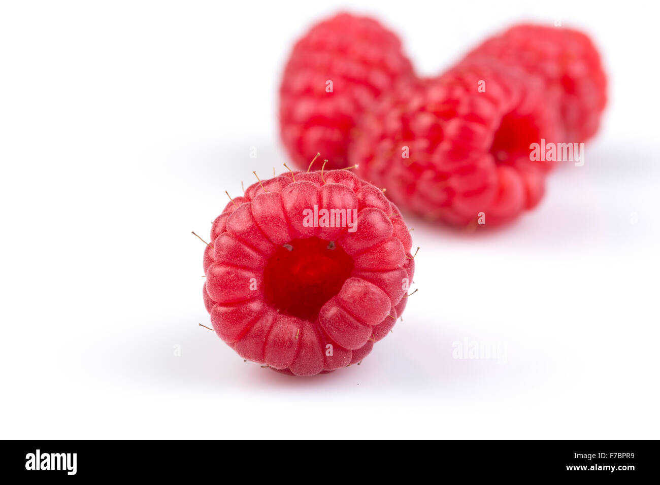 Fresh raspberry isolated on a white background Stock Photo - Alamy