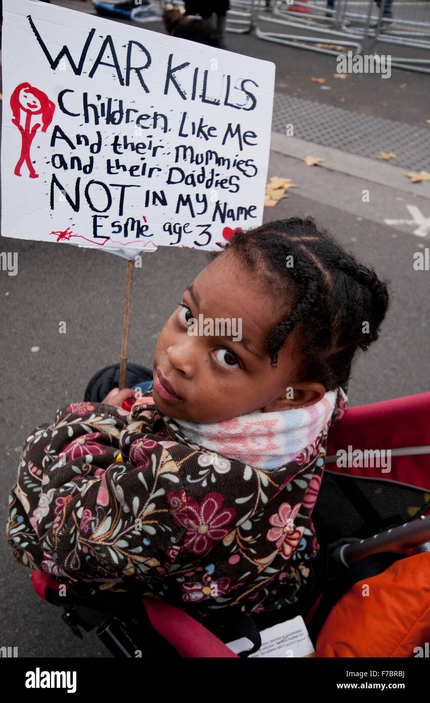 Don't Bomb Syria Protest organised by Stop the War demonstration ...