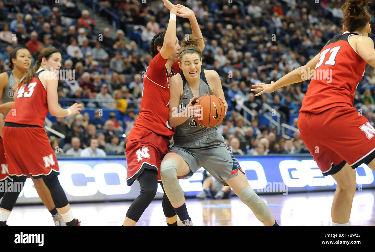 Hartford, CT, USA. 28th Nov, 2015. Katie Lou Samuelson (33) of Uconn in ...