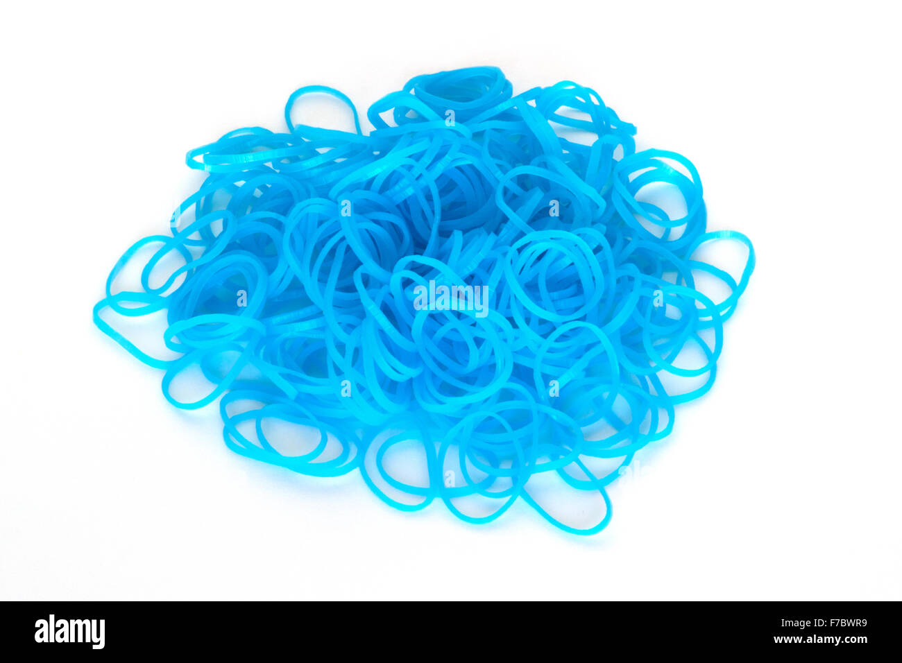 Rainbow loom Colored rubber bands for weaving accessories Stock Photo ...