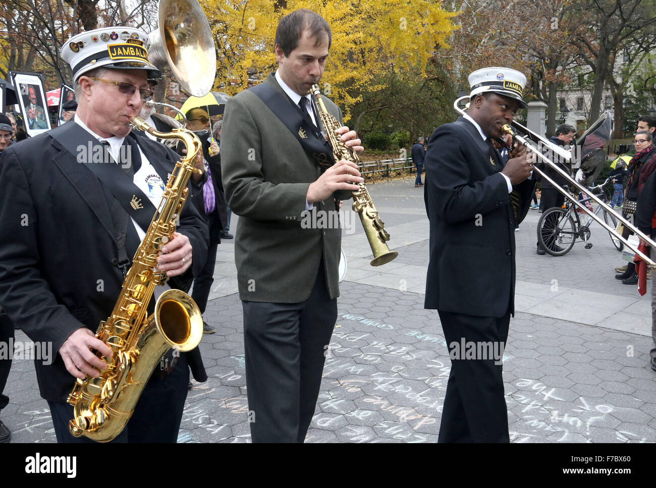 New York, New York, USA. 28th Nov, 2015. New Orleans style funeral ...