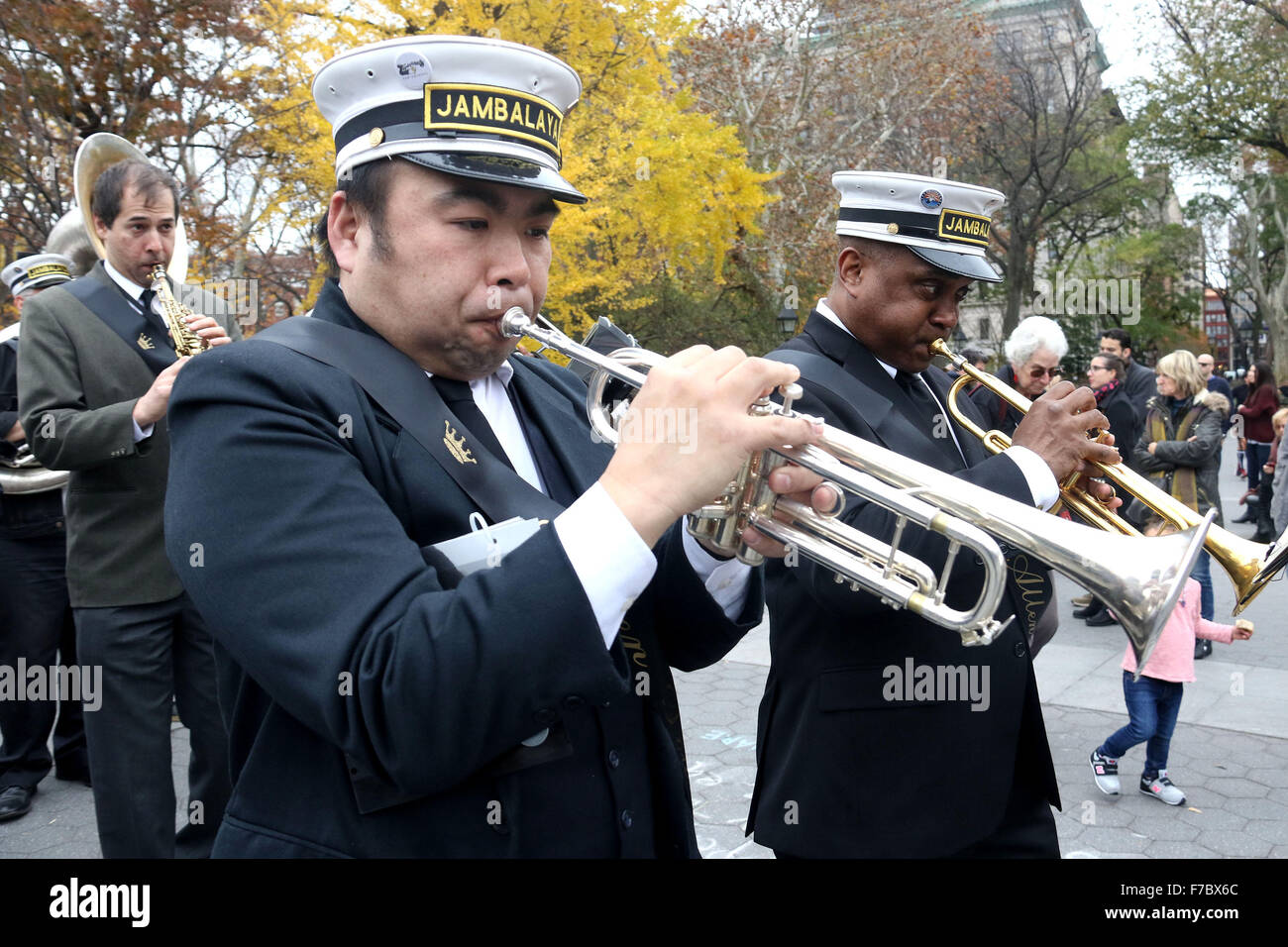 New York, New York, USA. 28th Nov, 2015. New Orleans style funeral ...