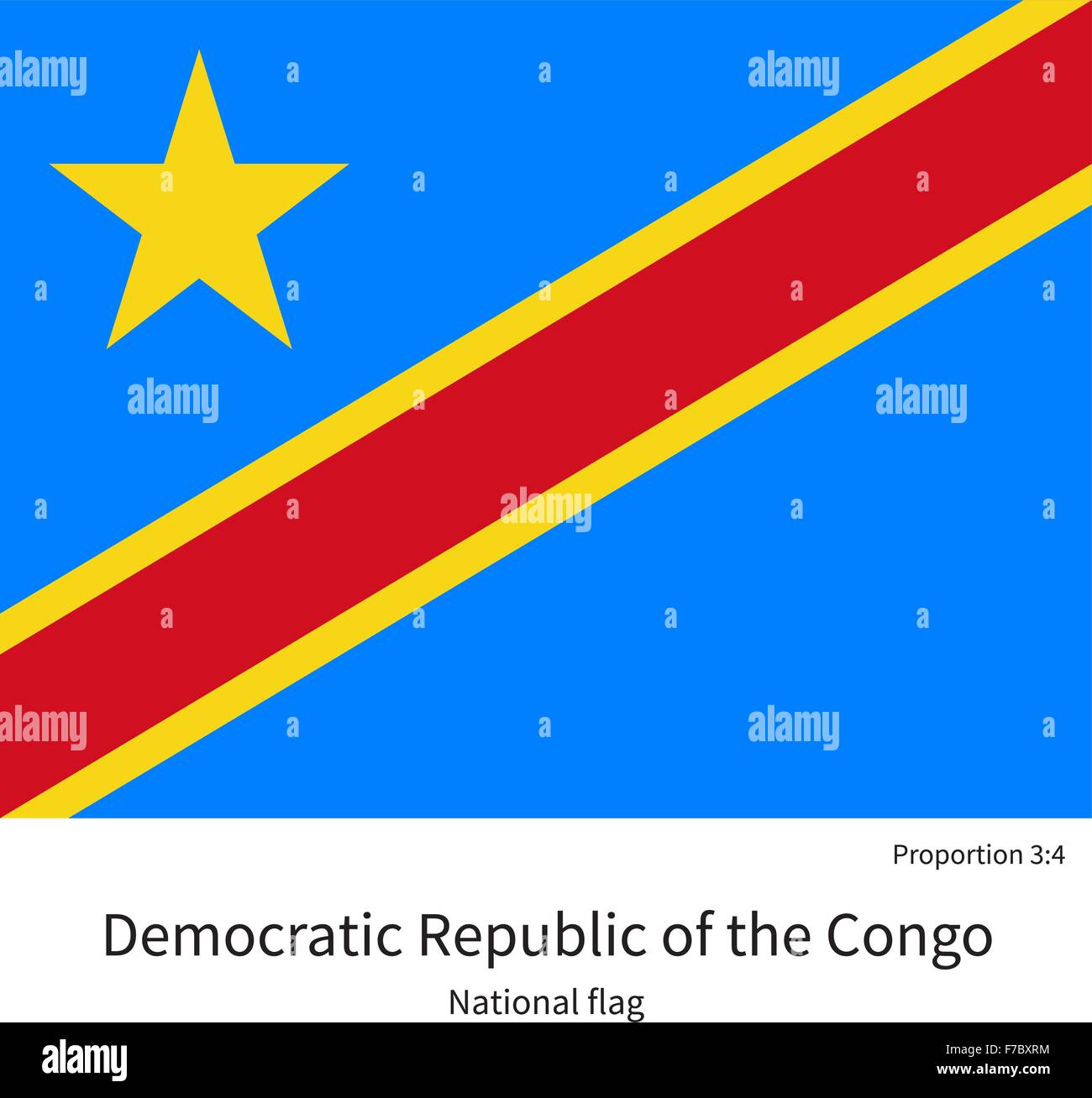 Congo kinshasa flag Stock Vector Images - Alamy