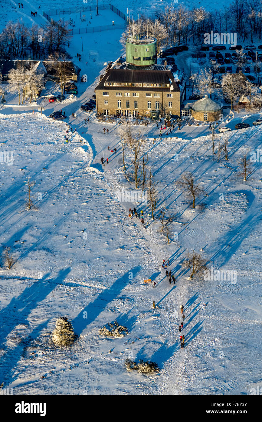 Kahler Asten Winterberg, highest elevation of the Sauerland, snow ...