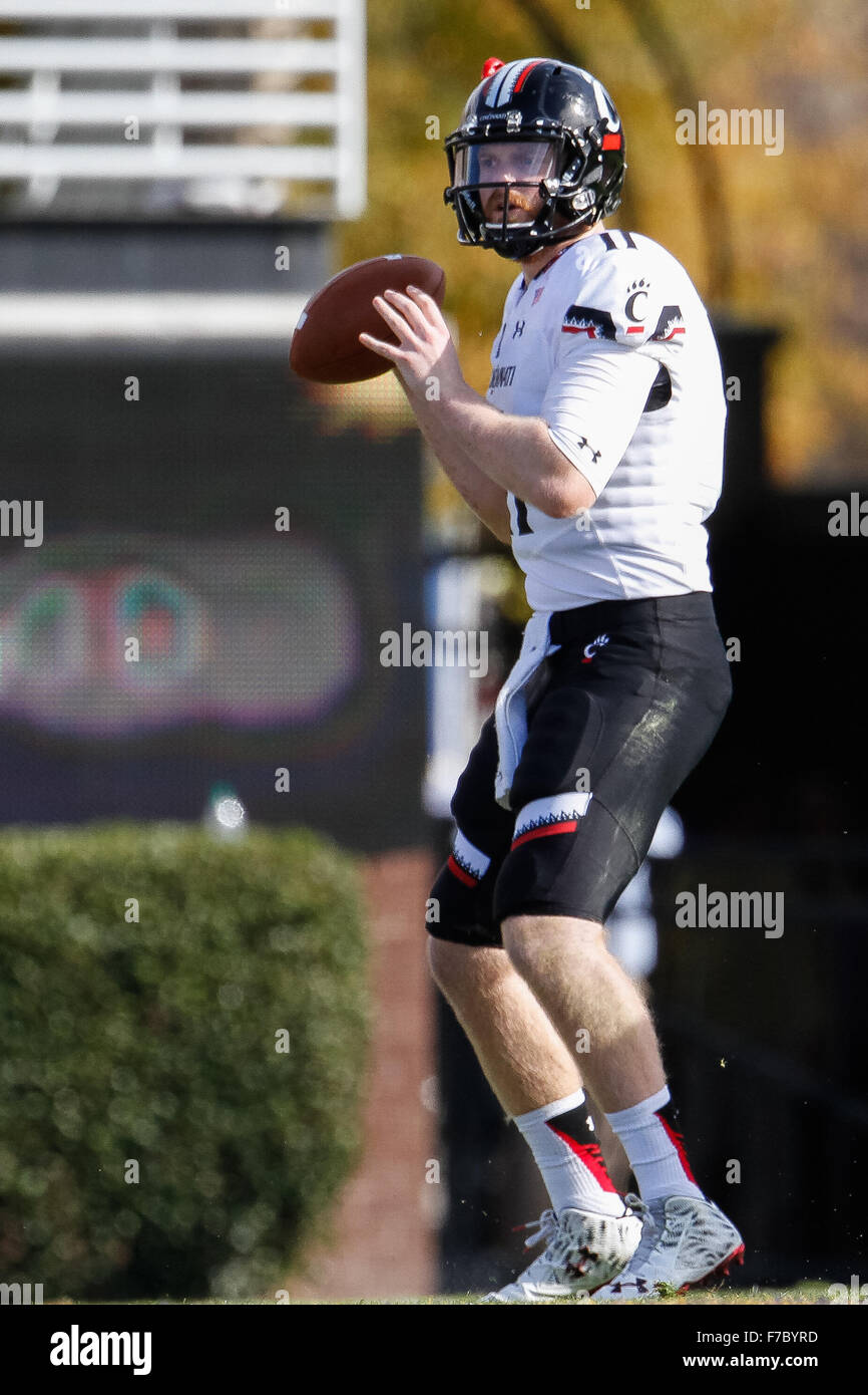 Greenville, NC, USA. 28th Nov, 2015. quarterback Gunner Kiel (11) of ...