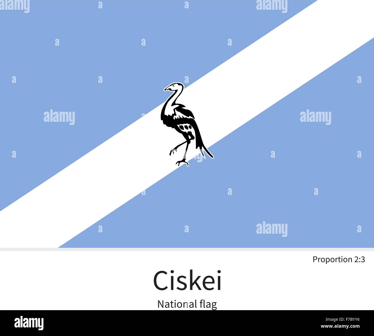 National flag of Ciskei with correct proportions, element, colors Stock ...