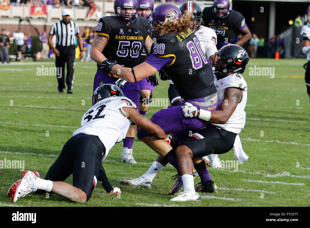 Greenville, NC, USA. 28th Nov, 2015. safety Zach Edwards (4) of the ...