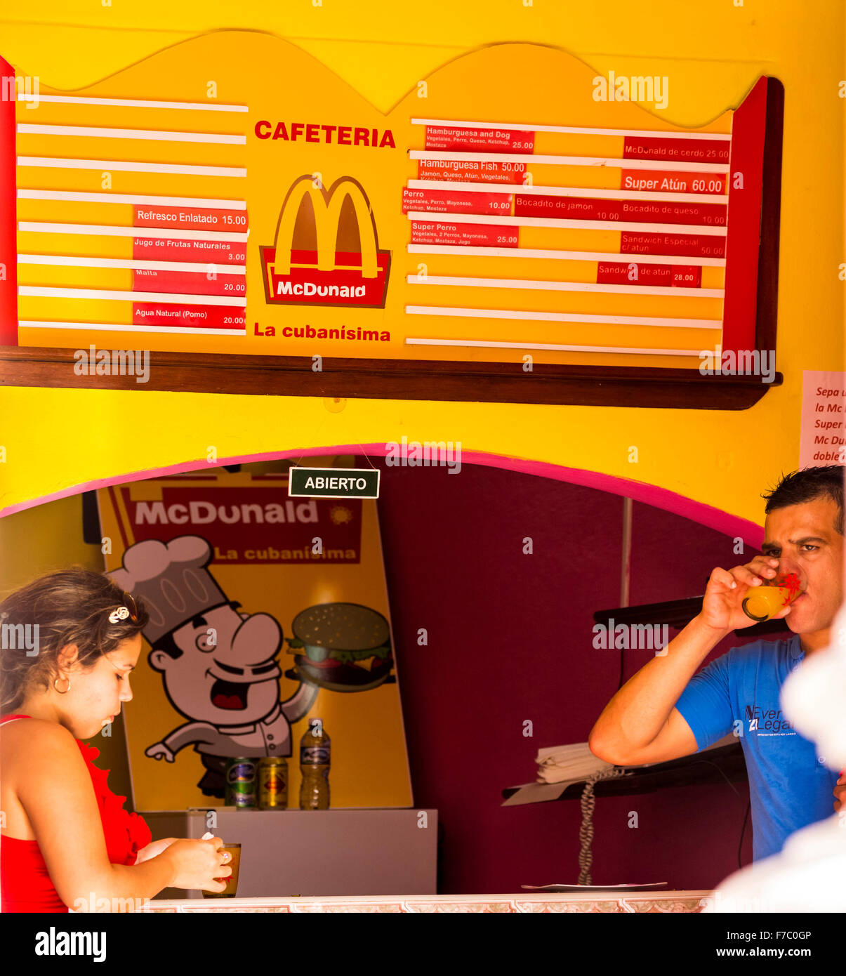 Fast food price list hi-res stock photography and images - Alamy
