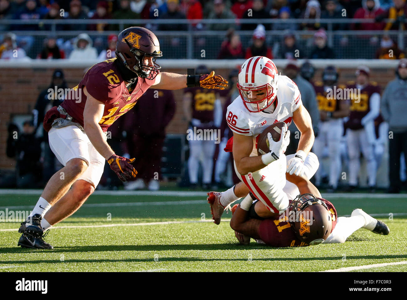 November 28, 2015: Wisconsin Badgers wide receiver Alex Erickson (86 ...