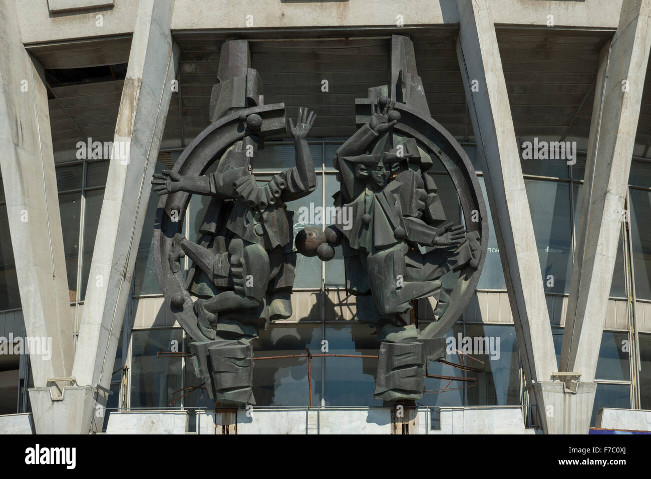 Clowns, Circus Building, Chisinau Stock Photo - Alamy