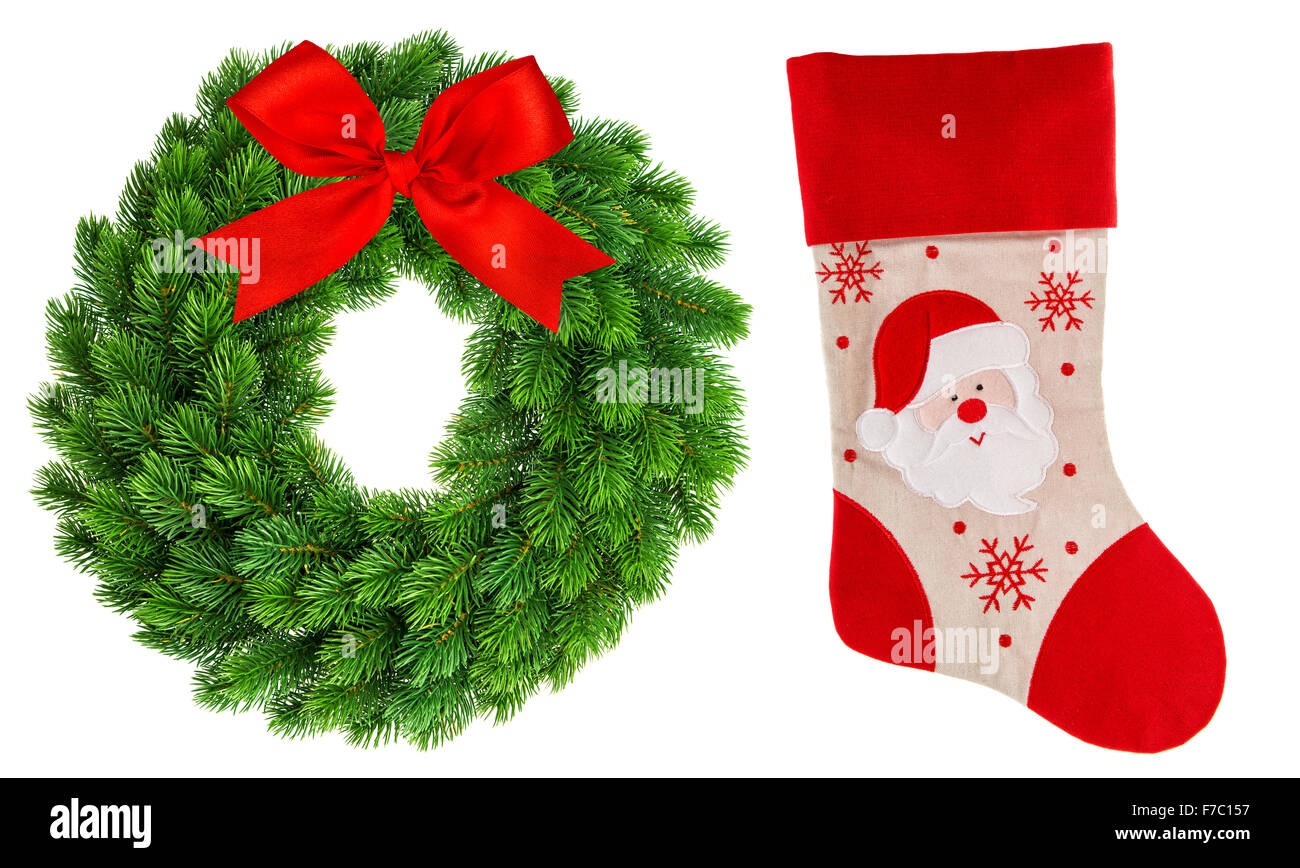 Stocking wreath hi-res stock photography and images - Alamy