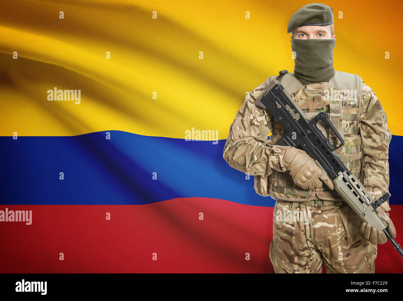 Colombian Military Uniform Stock Photos & Colombian Military Uniform ...