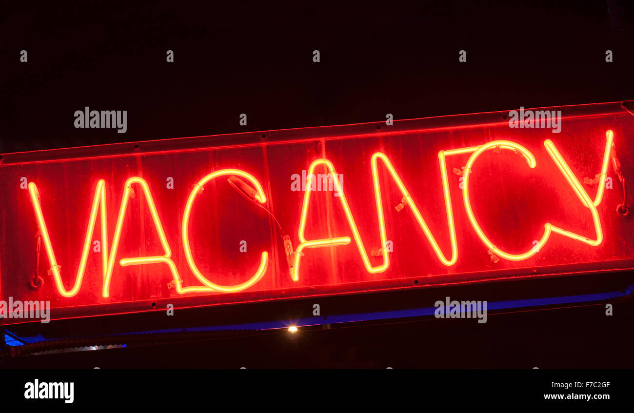 Vacancy sign hi-res stock photography and images - Alamy