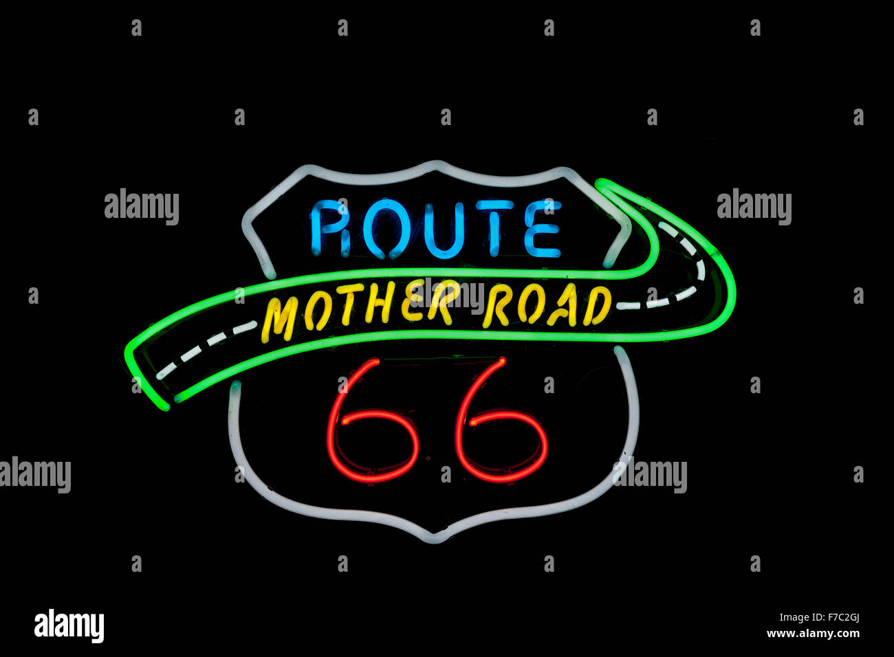 Route 66 neon signs hi-res stock photography and images - Alamy