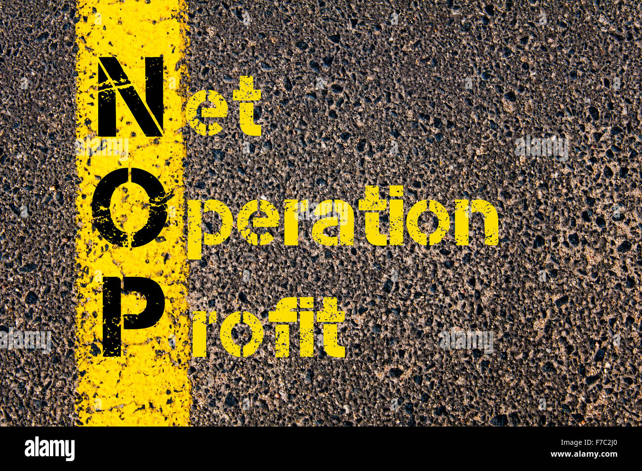 Concept image of Business Acronym NOP as Net Operation Profit written ...