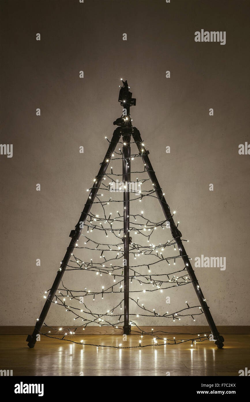 Camera Tripod Christmas Tree Stock Photo - Alamy
