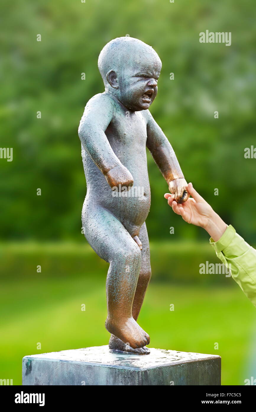 Little Angry Boy, Gustav Vigeland Sculpture Park, Oslo, Norway Stock ...