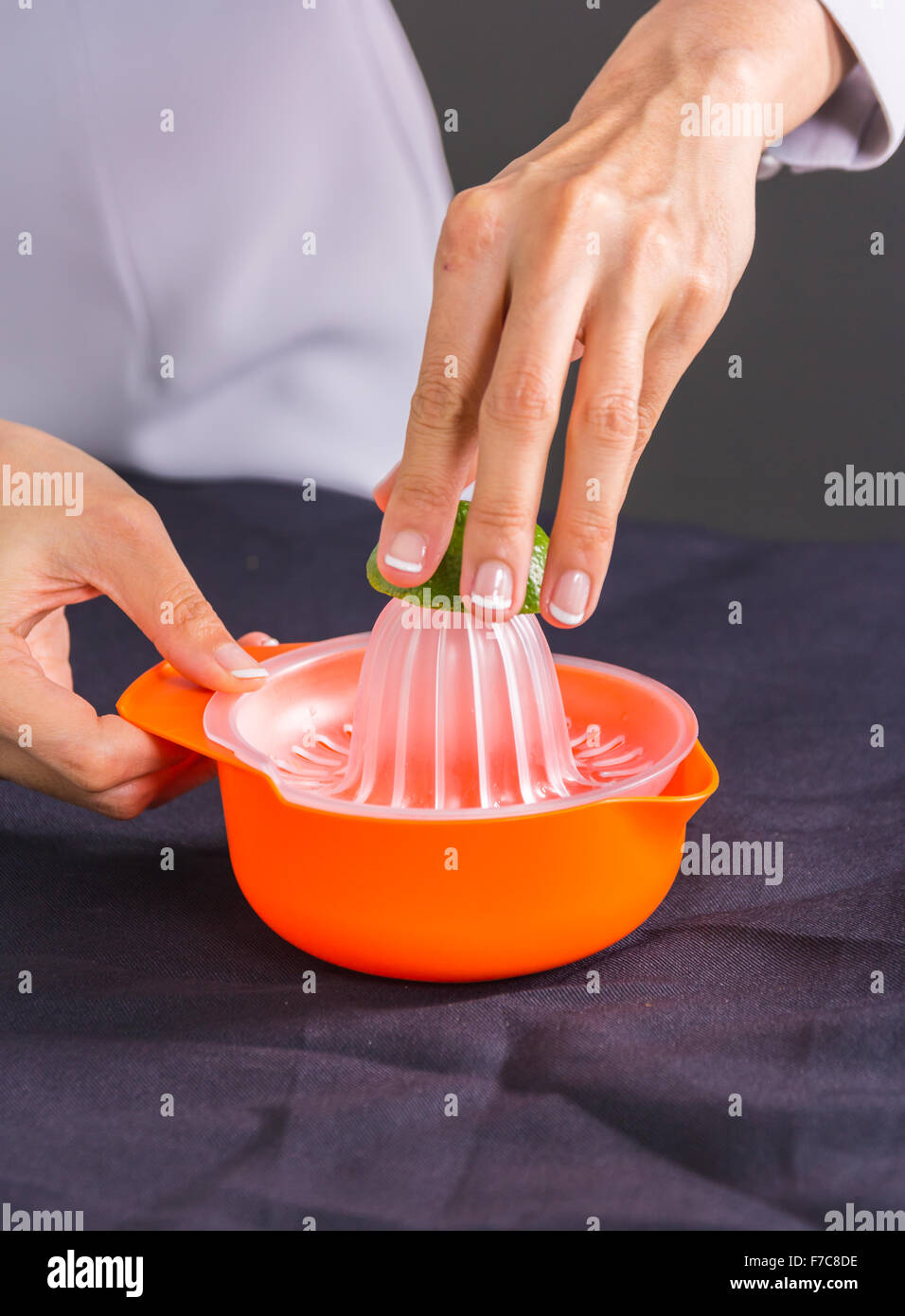 Hand lemon squeezed hi-res stock photography and images - Alamy