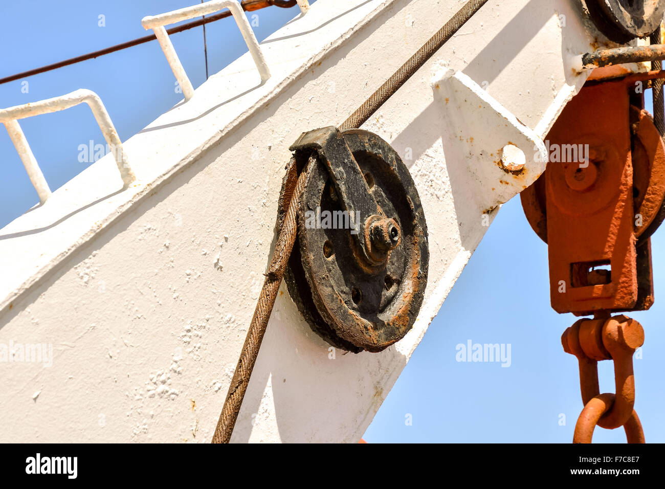 Old Industrial Puley Stock Photo - Alamy