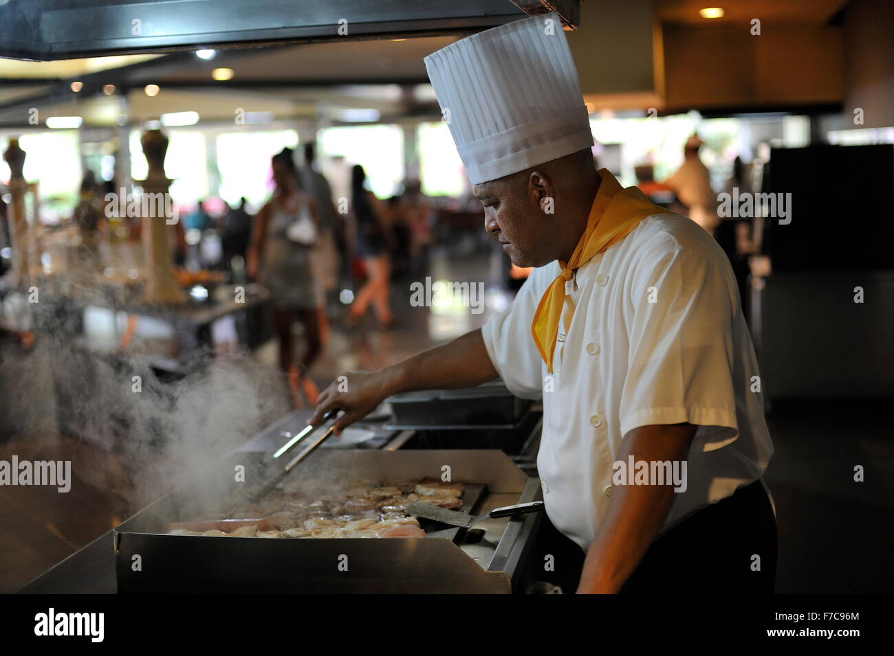 The chief. Cooker Stock Photo - Alamy