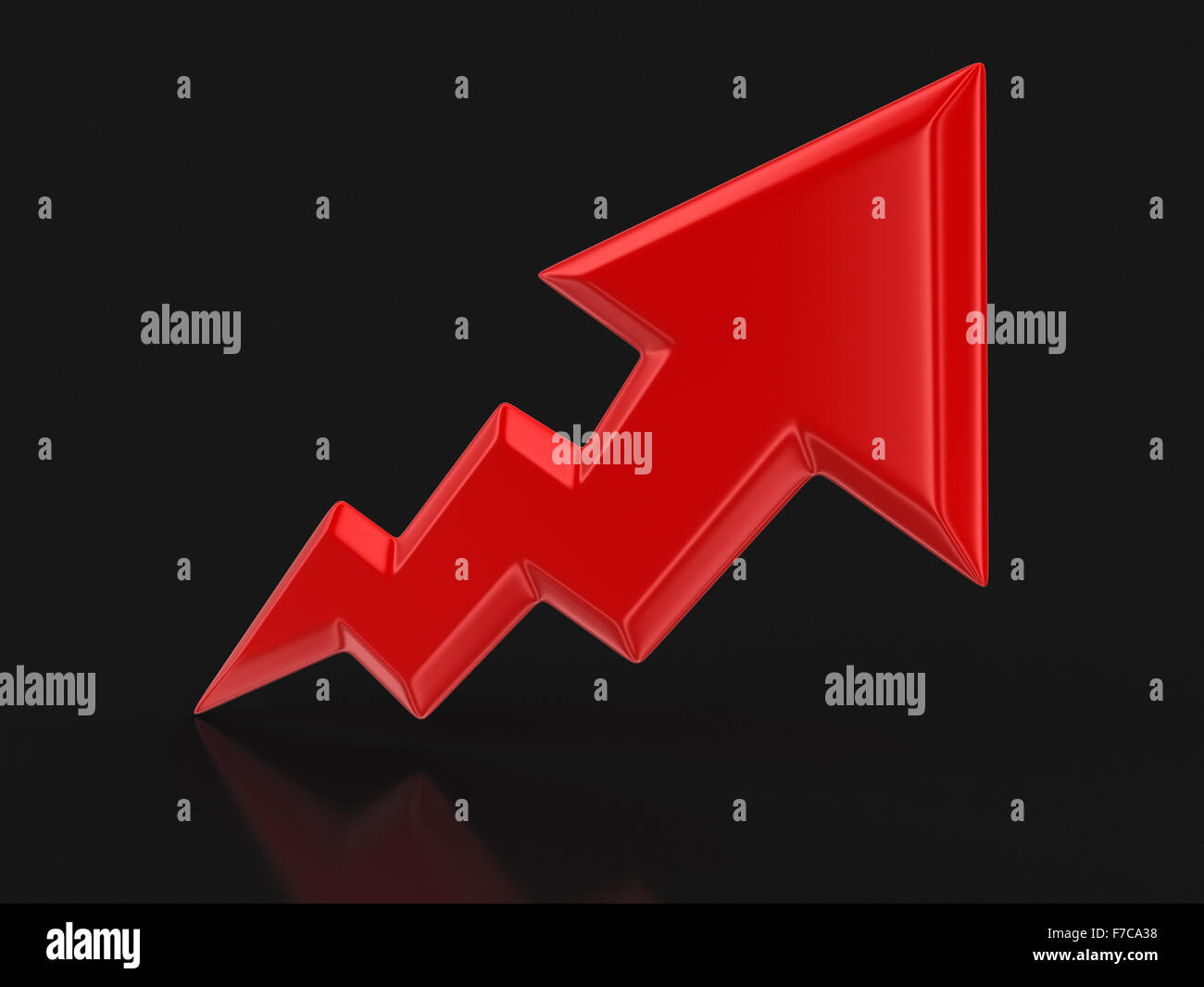 Arrow up. Image with clipping path Stock Photo - Alamy