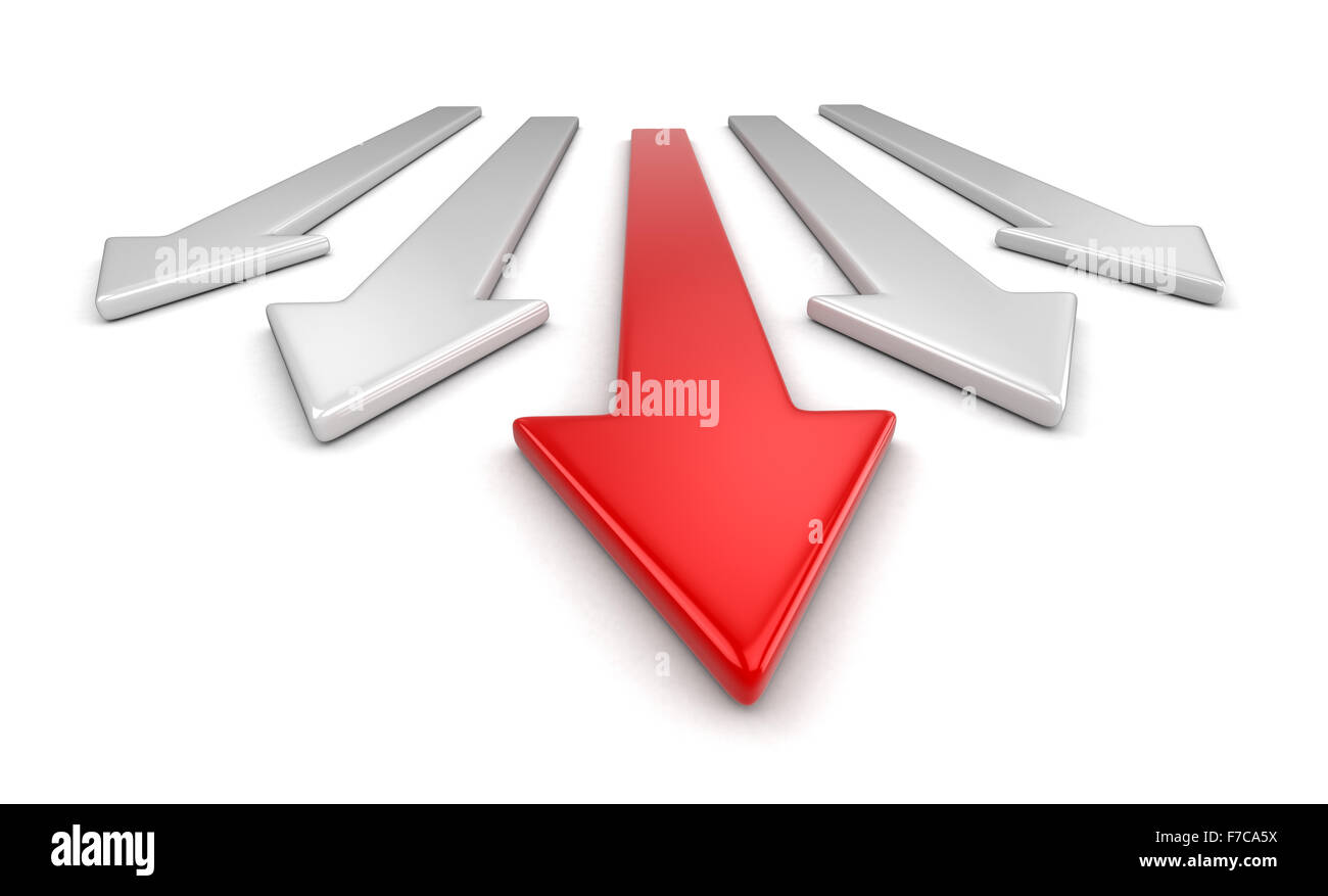 3d arrows. Image with clipping path Stock Photo - Alamy