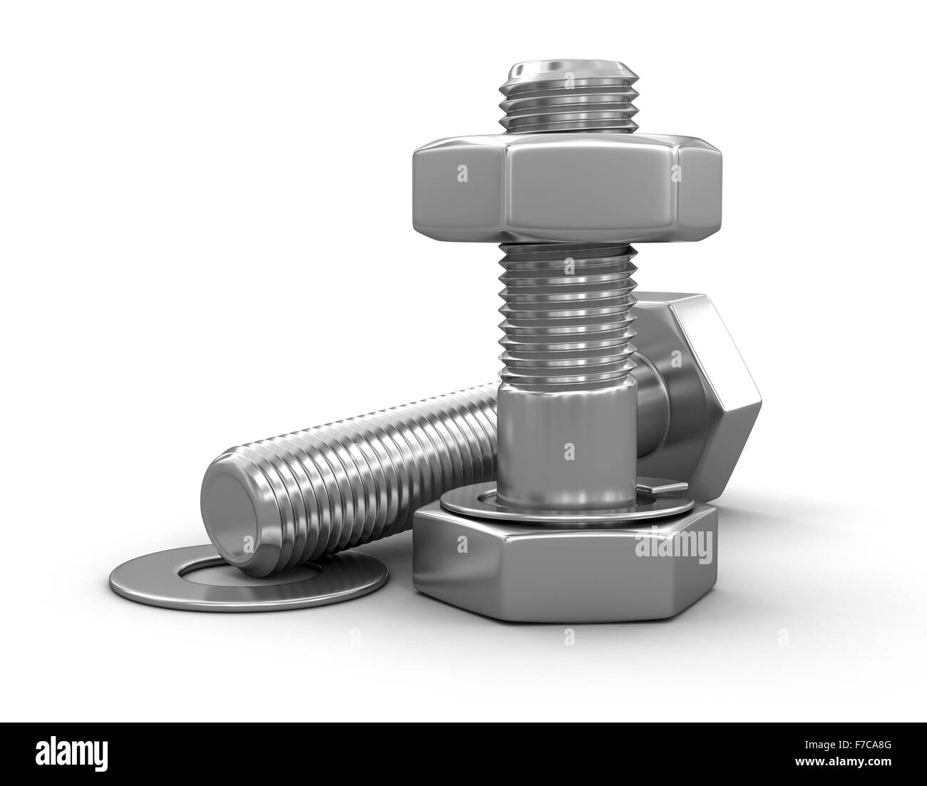 Metal bolts (clipping path included Stock Photo - Alamy