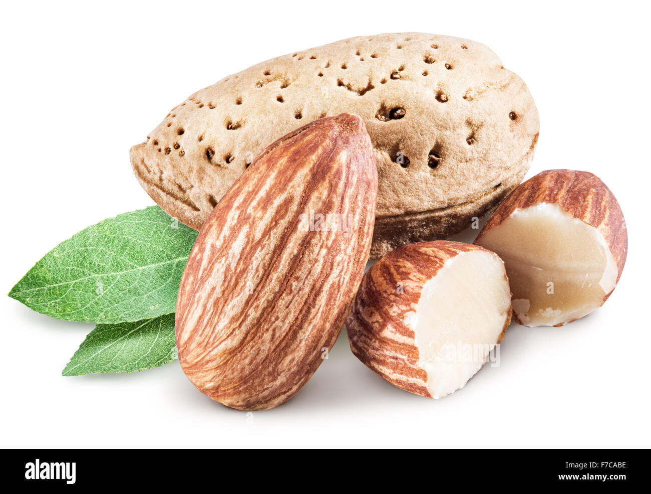 Almond nuts. File contains clipping paths Stock Photo - Alamy