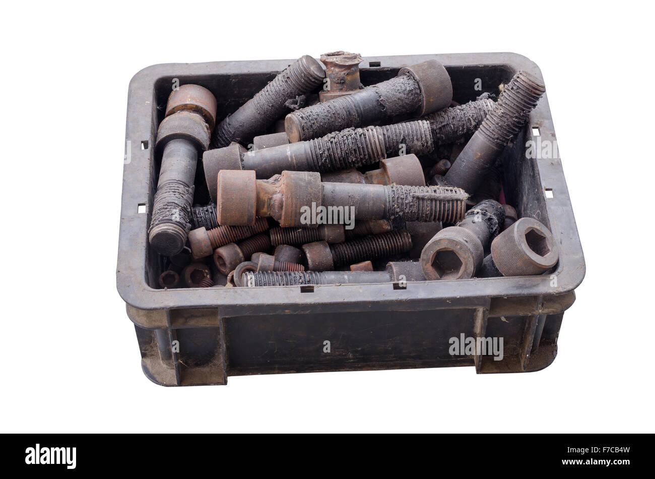 Large metal nuts bolts Cut Out Stock Images & Pictures - Alamy