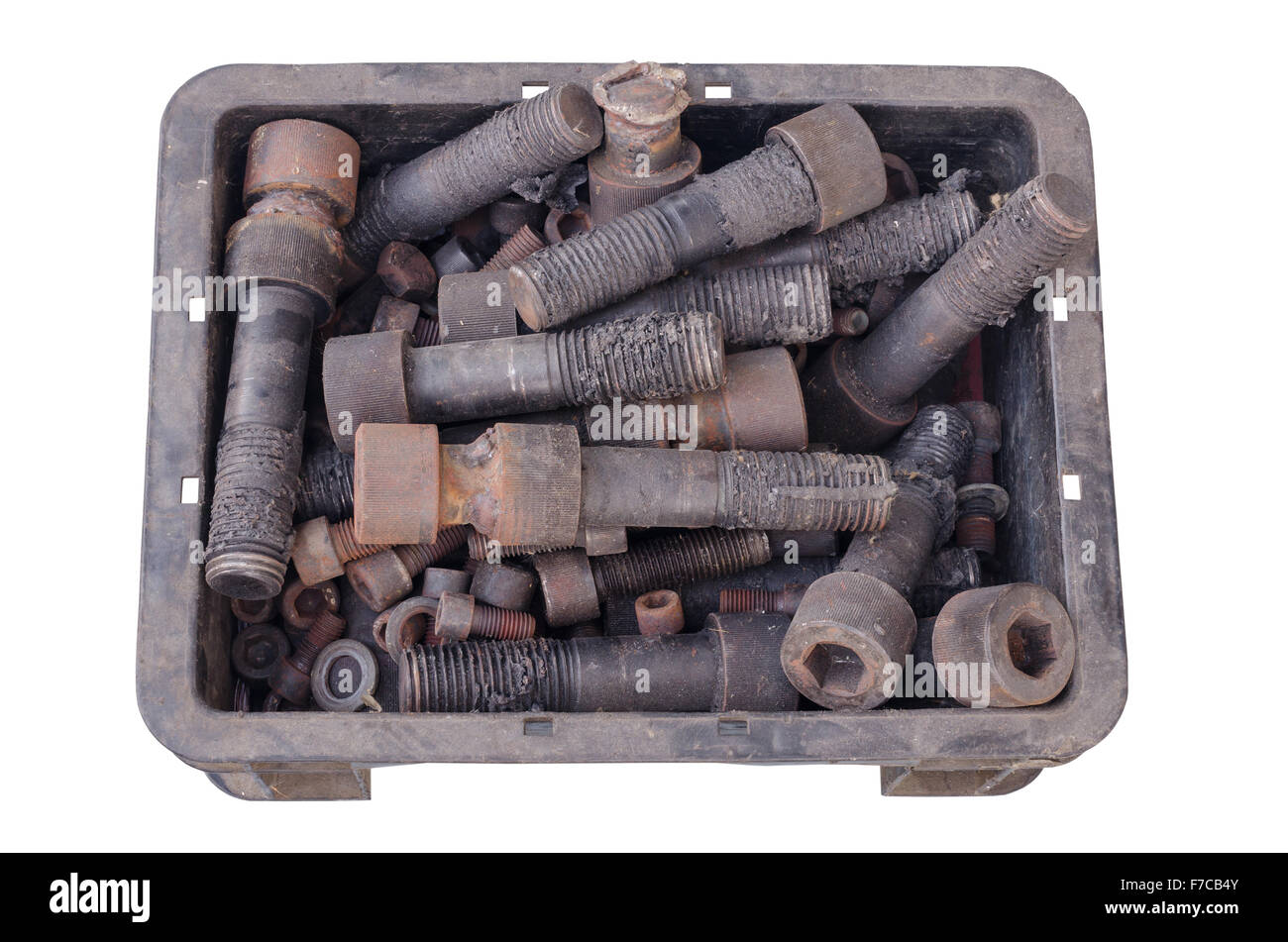 Old rusty nuts and bolts Stock Photo - Alamy