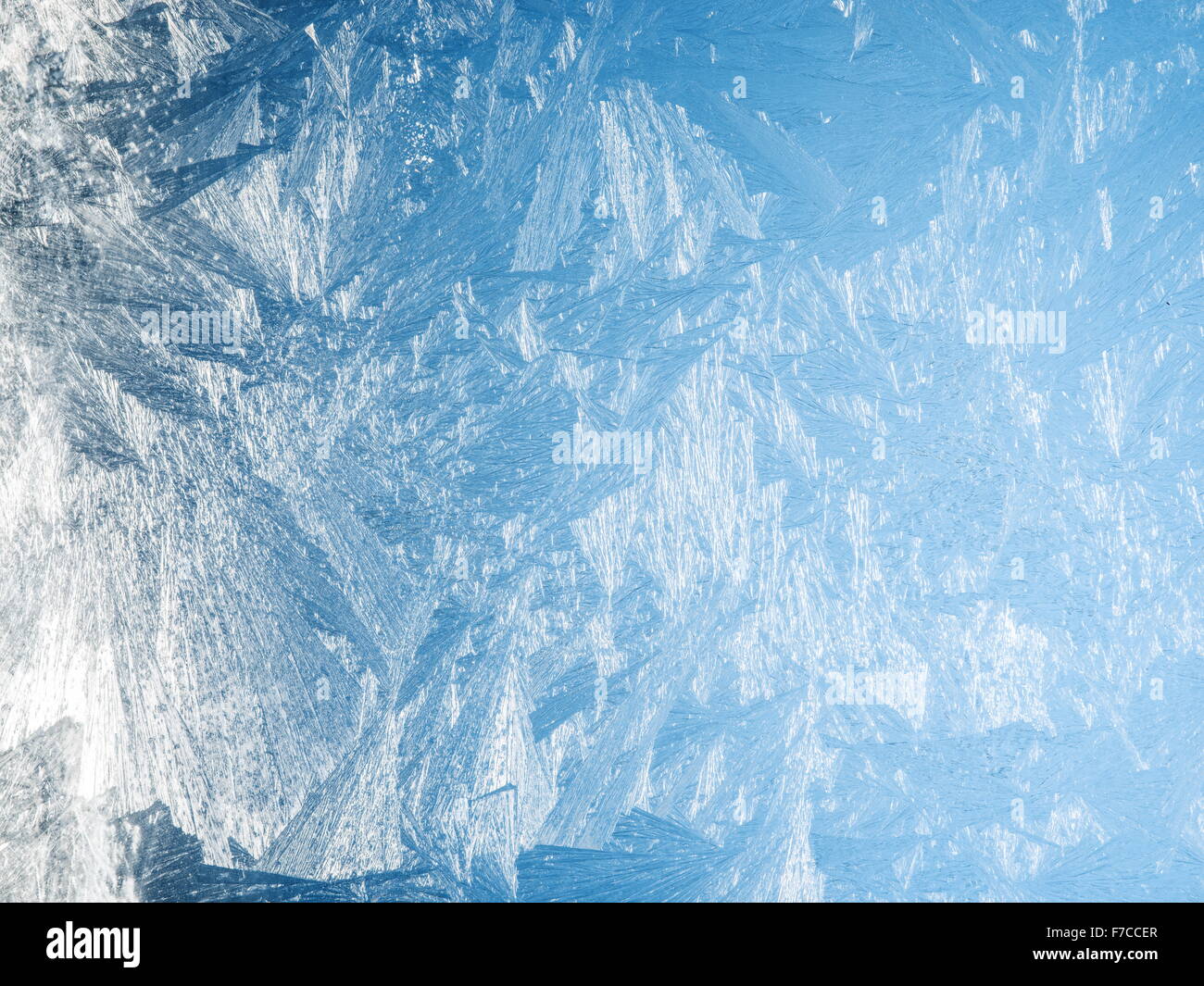 Ice crystals on the surface of the window Stock Photo - Alamy