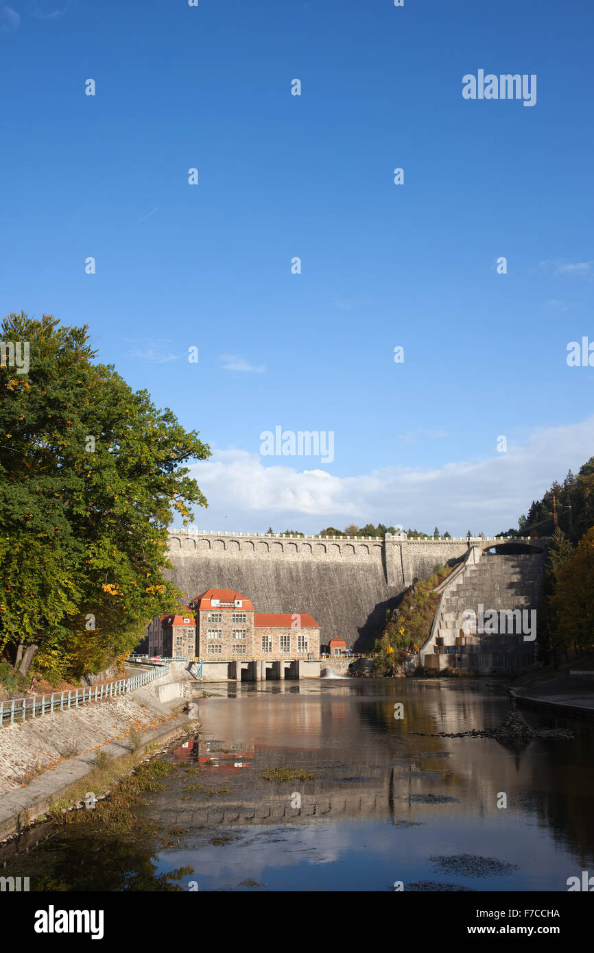 Dam in Pilchowice on Bobr river in Poland Stock Photo - Alamy