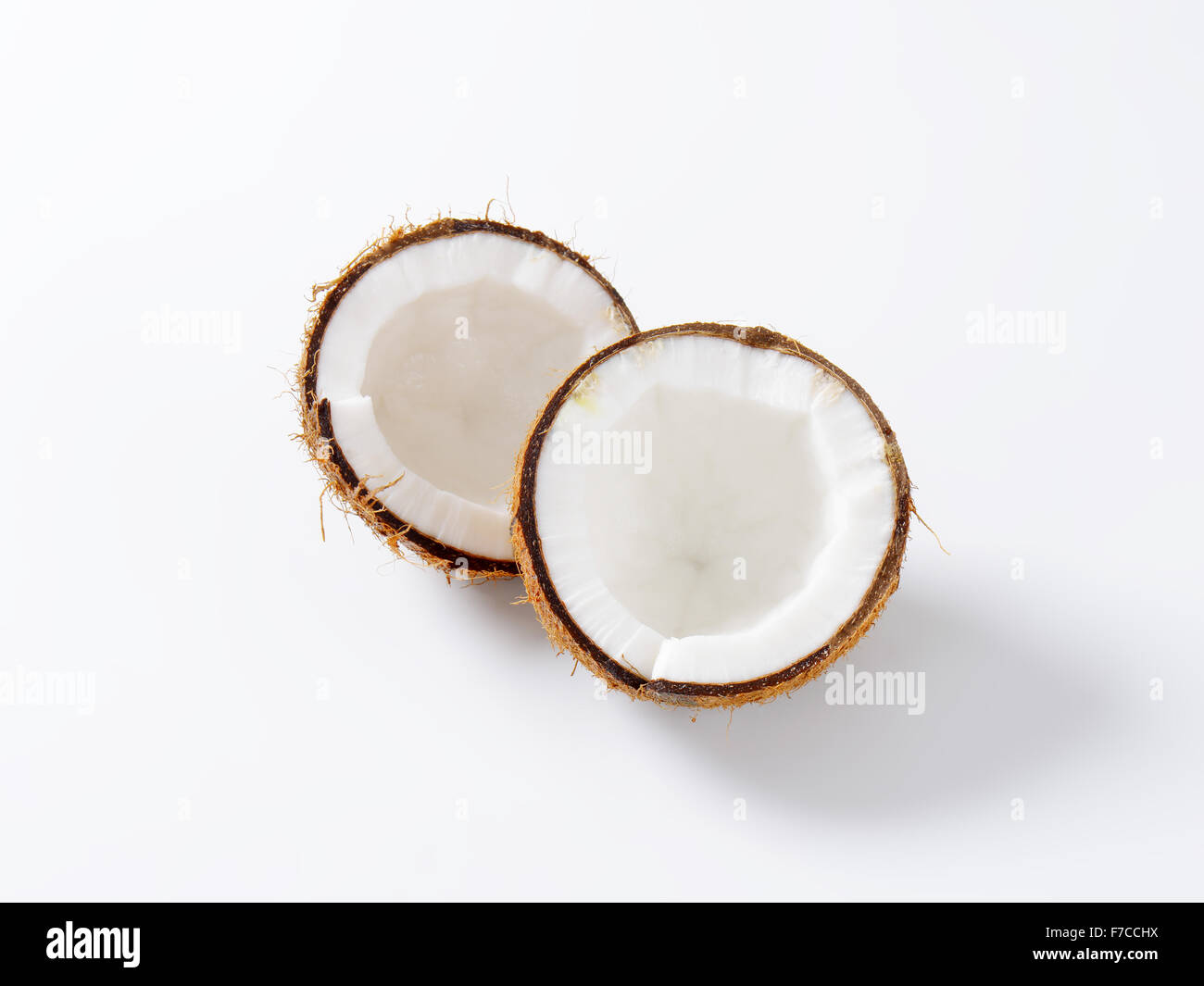 Fresh coconut cut in half Stock Photo - Alamy Fresh coconut cut in half Stock Photo - Alamy