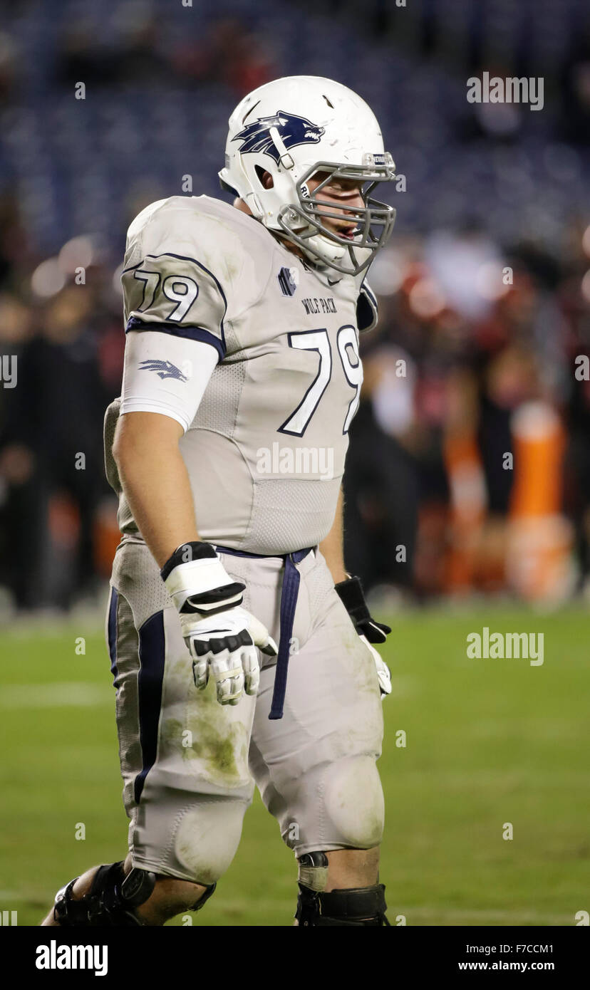 San Diego, California, USA. 28th Nov, 2015. Nevada Wolf Pack OL #79 ...