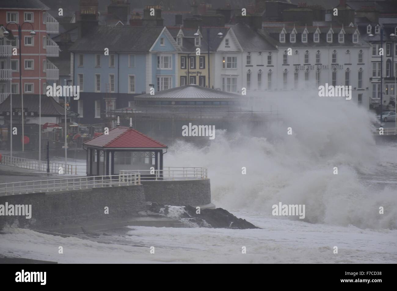 Aberystwyth Wales UK, Sunday 29 November 2015 UK weather: For a second ...