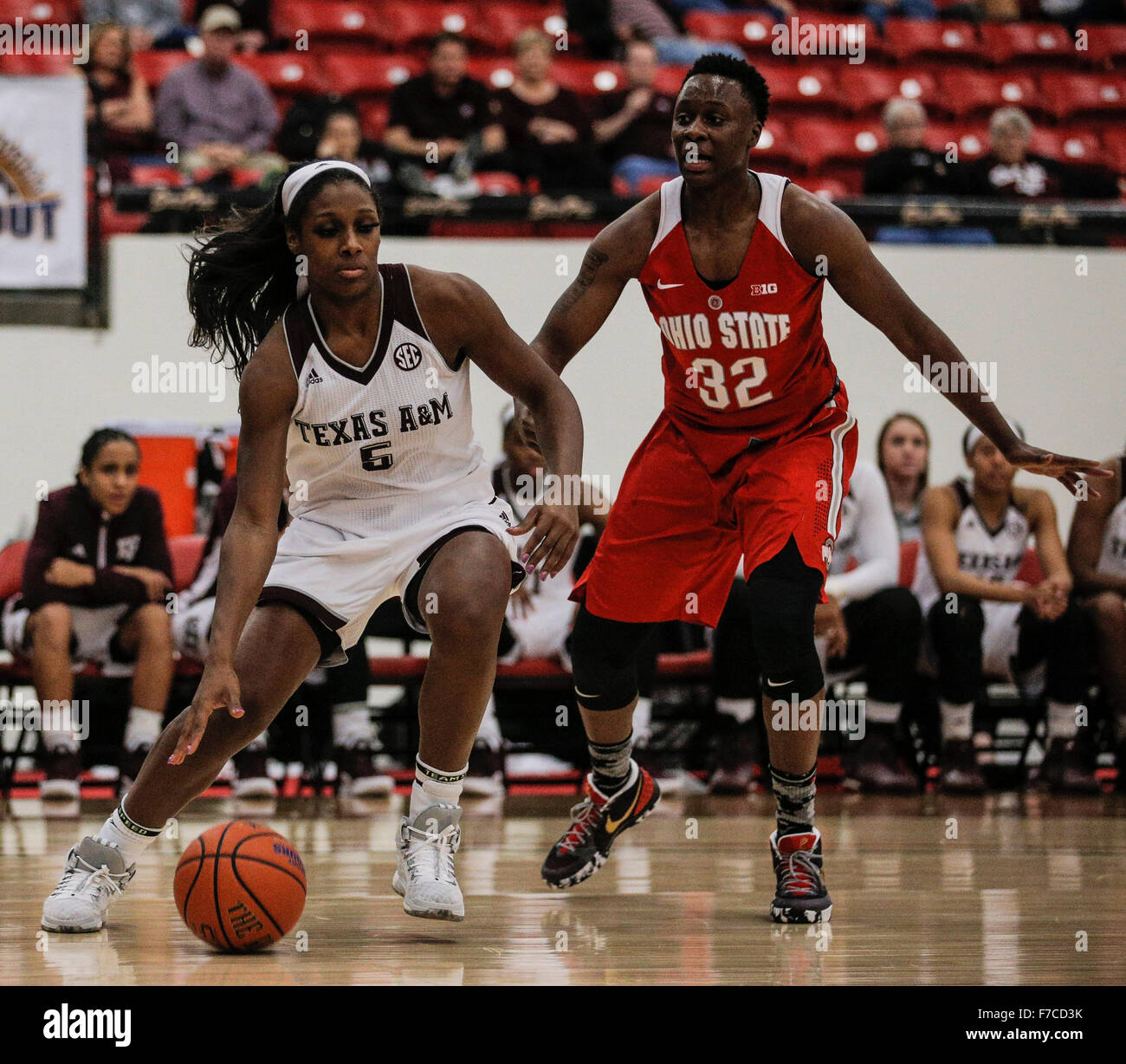 Las Vegas USA NV, USA. 28th Nov, 2015. Texas A & M F # 5 Anriel Howard ...