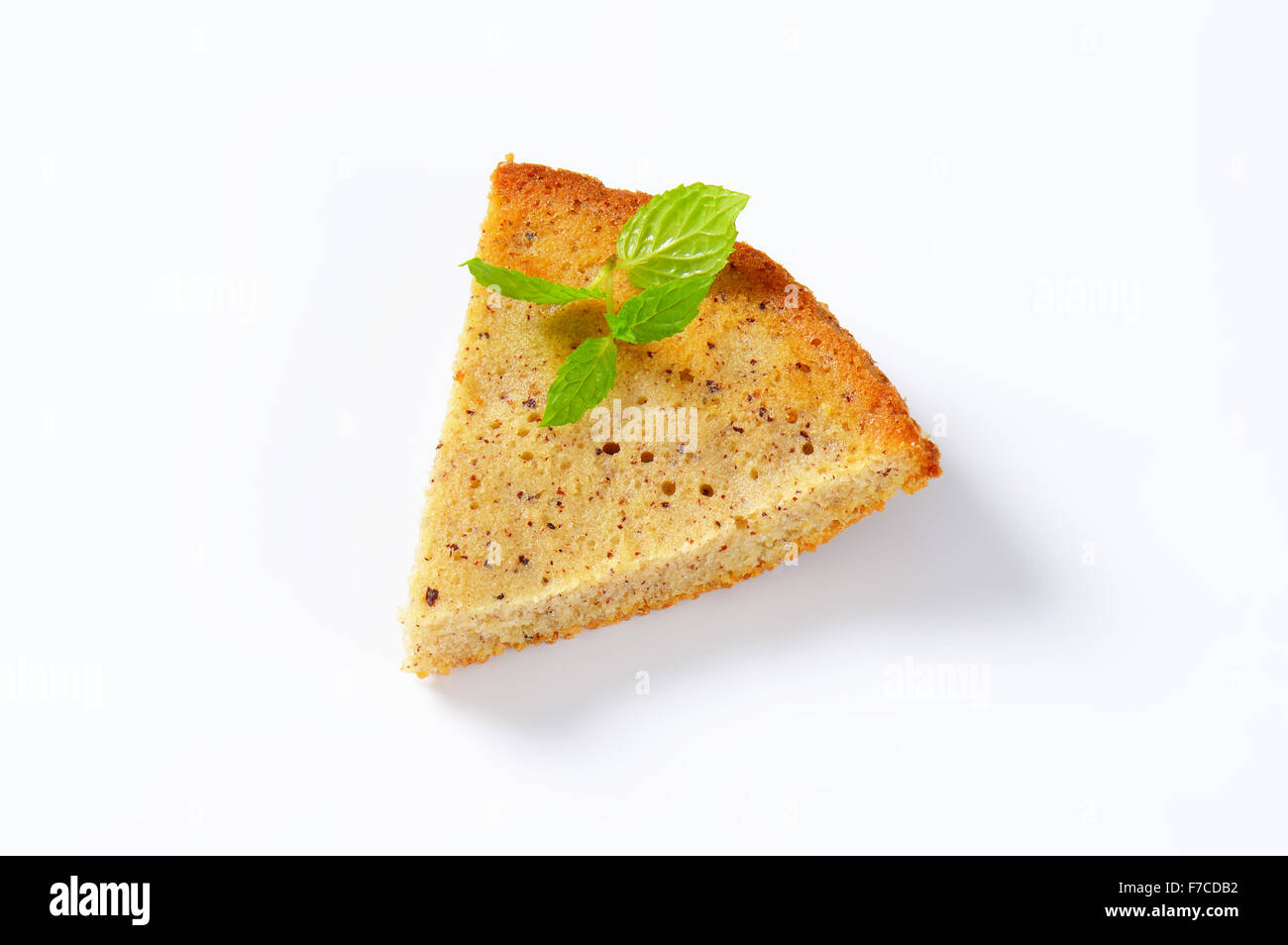 Slice of spiced lemon nut cake Stock Photo - Alamy