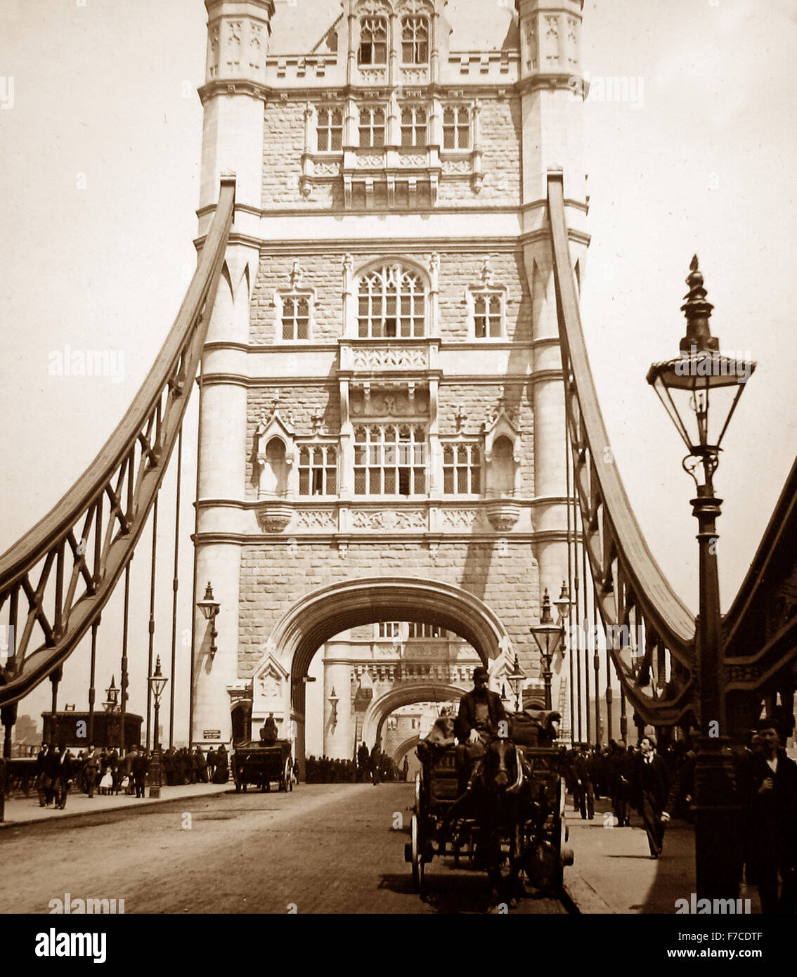 Tower Bridge, London - Victorian period Stock Photo - Alamy