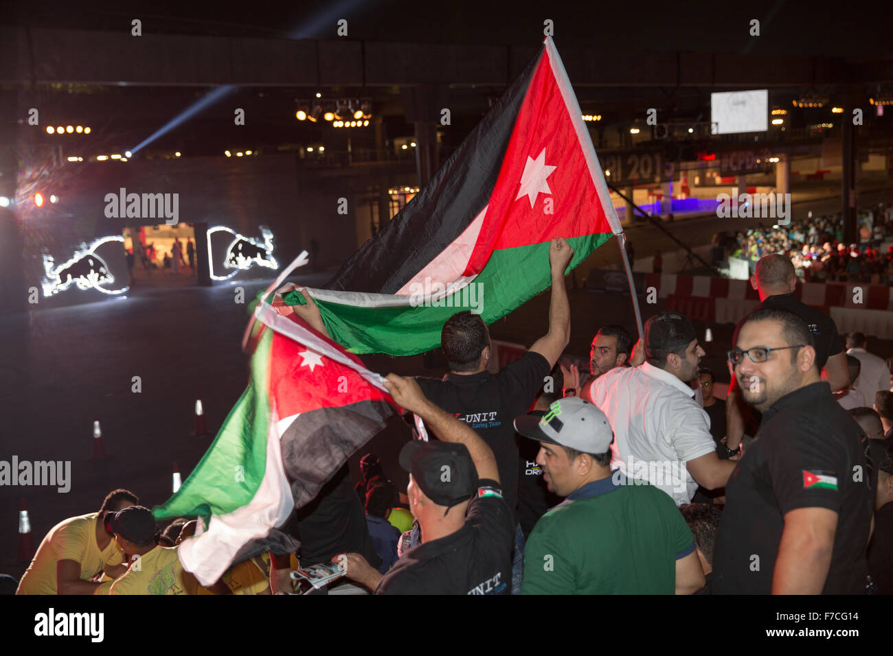 Red Bull Car Park Drift Final Meydan Dubai UAE Stock Photo - Alamy