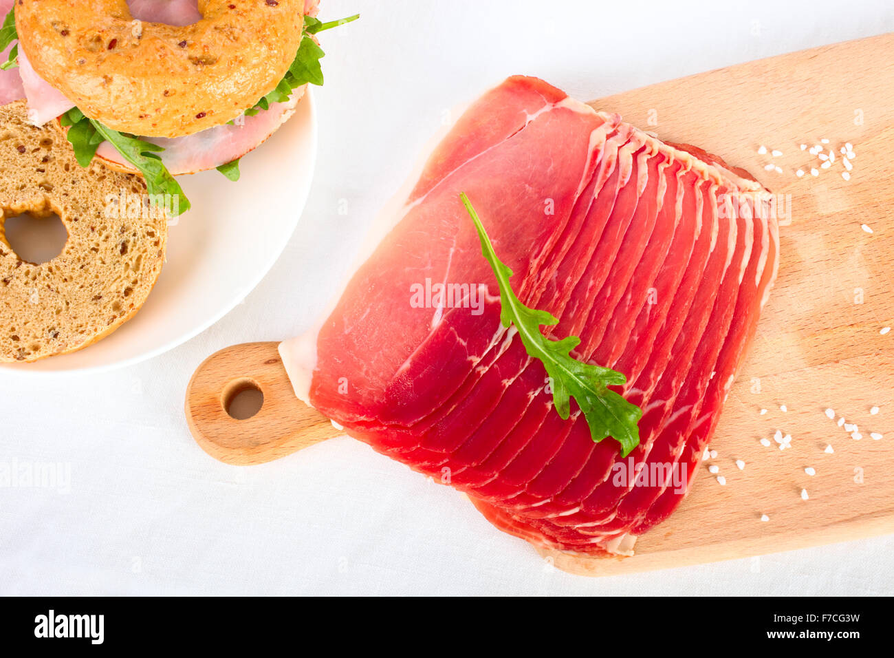 Raw ham hi-res stock photography and images - Alamy