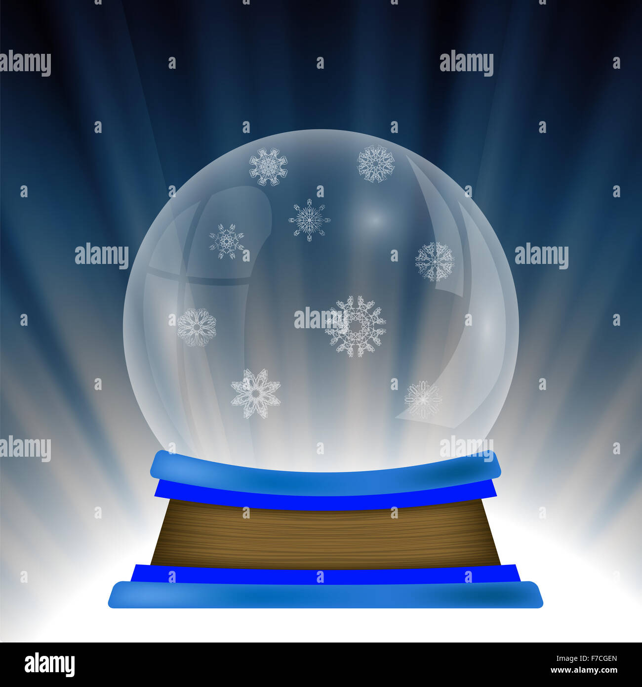 Empty Snow Globe Stock Photo - Alamy