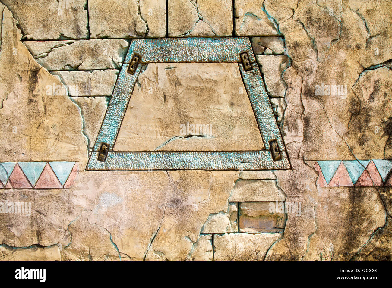 detail of wall decorations with ancient Incas Stock Photo - Alamy