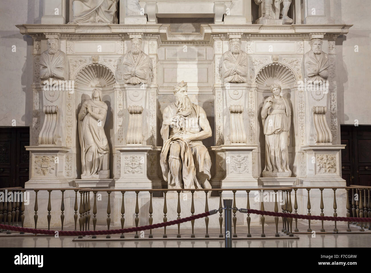 Michelangelo's Moses inside San Pietro in Vincoli Church, Rome, Italy ...