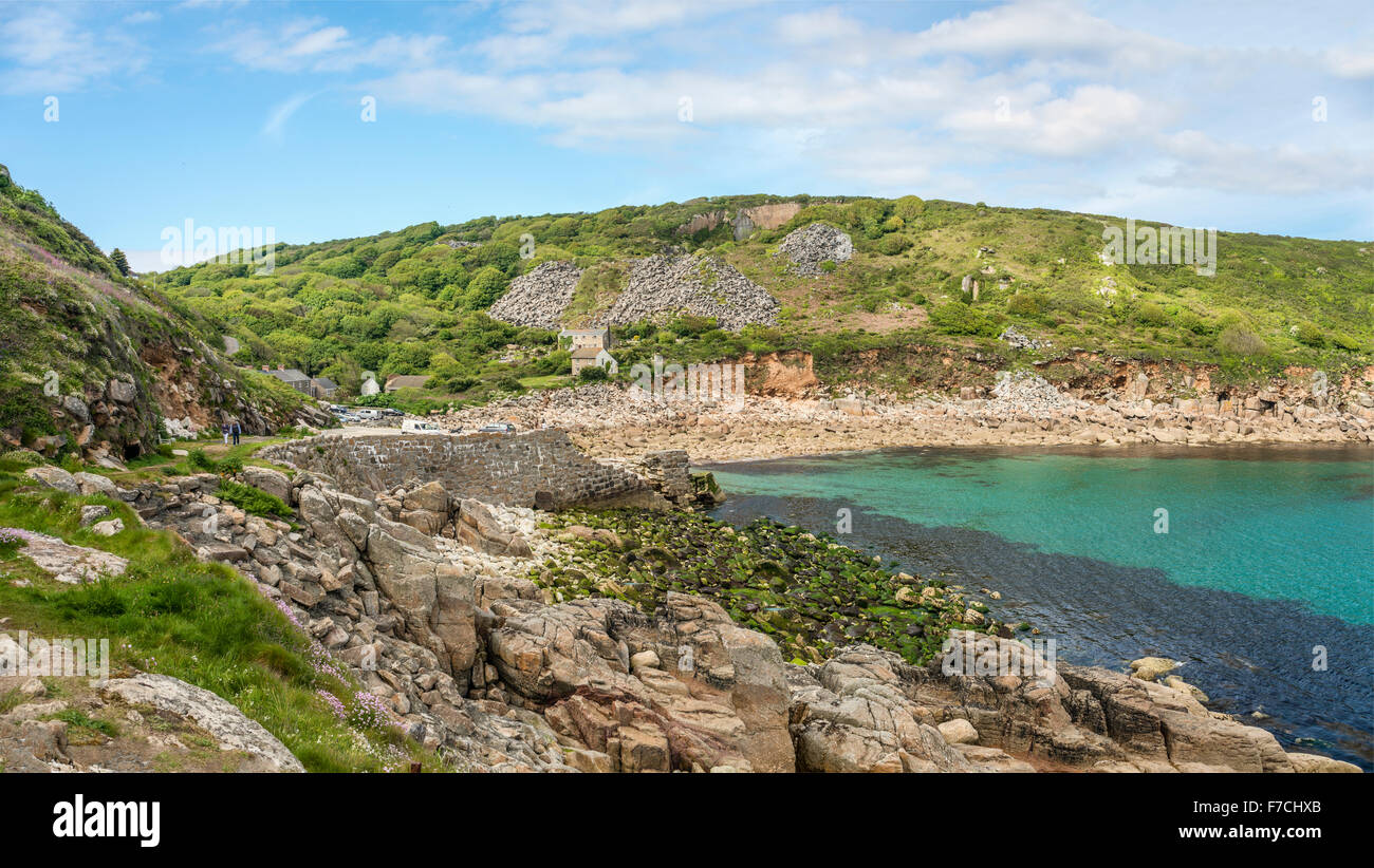 Lamorna Cove Harbor, Cornwall, England, UK Stock Photo - Alamy